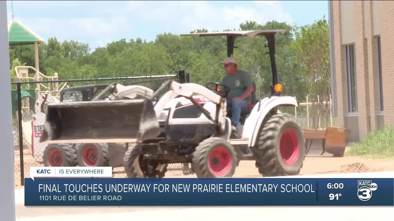 Final Touches Underway for New Prairie Elementary School - YouTube