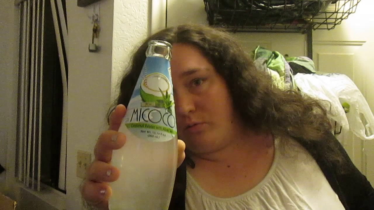 Trying Something New-- Micoco Coconut Water With Aloe - YouTube