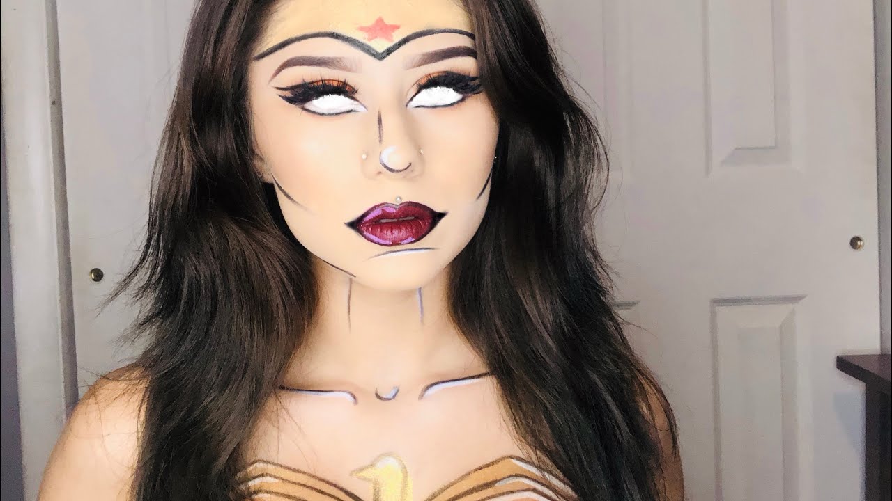 Comic Pop Art | Wonder Woman Makeup Tutorial - YouTube
