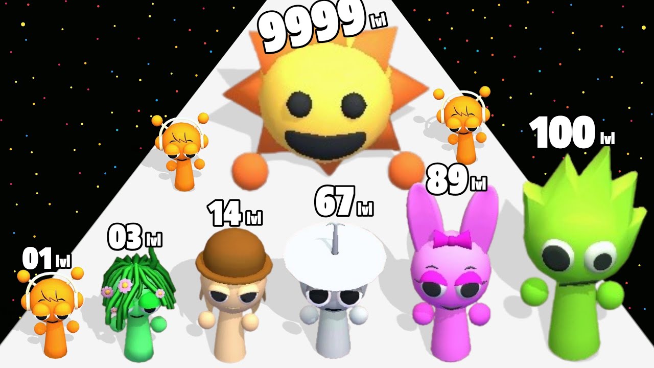 Spranky Run Merge - Level Up Sprunki Max Level Gameplay (Sprunki Run ...