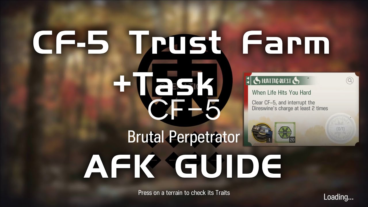 CF-5 Task + Trust Farm | AFK Easy Guide | A Flurry to the Flame ...