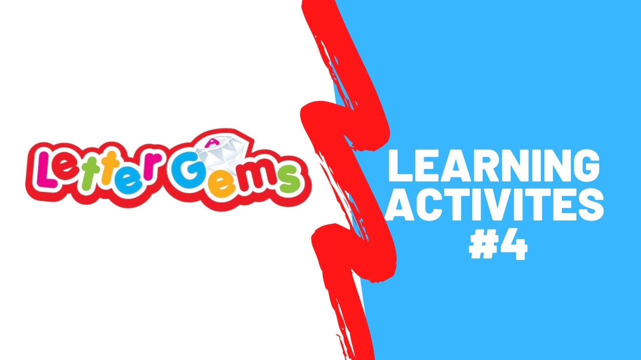 LETTER GEMS ACTIVITIES #4 - EARLY LITERACY EDUCATIONAL ACTIVITIES ...