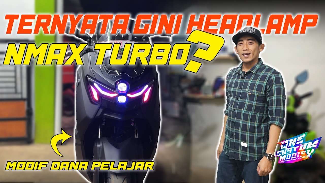 TERNYATA HEADLAMP NMAX TURBO KAYAK GINI | CUSTOM HEADLAMP NMAX TURBO ...