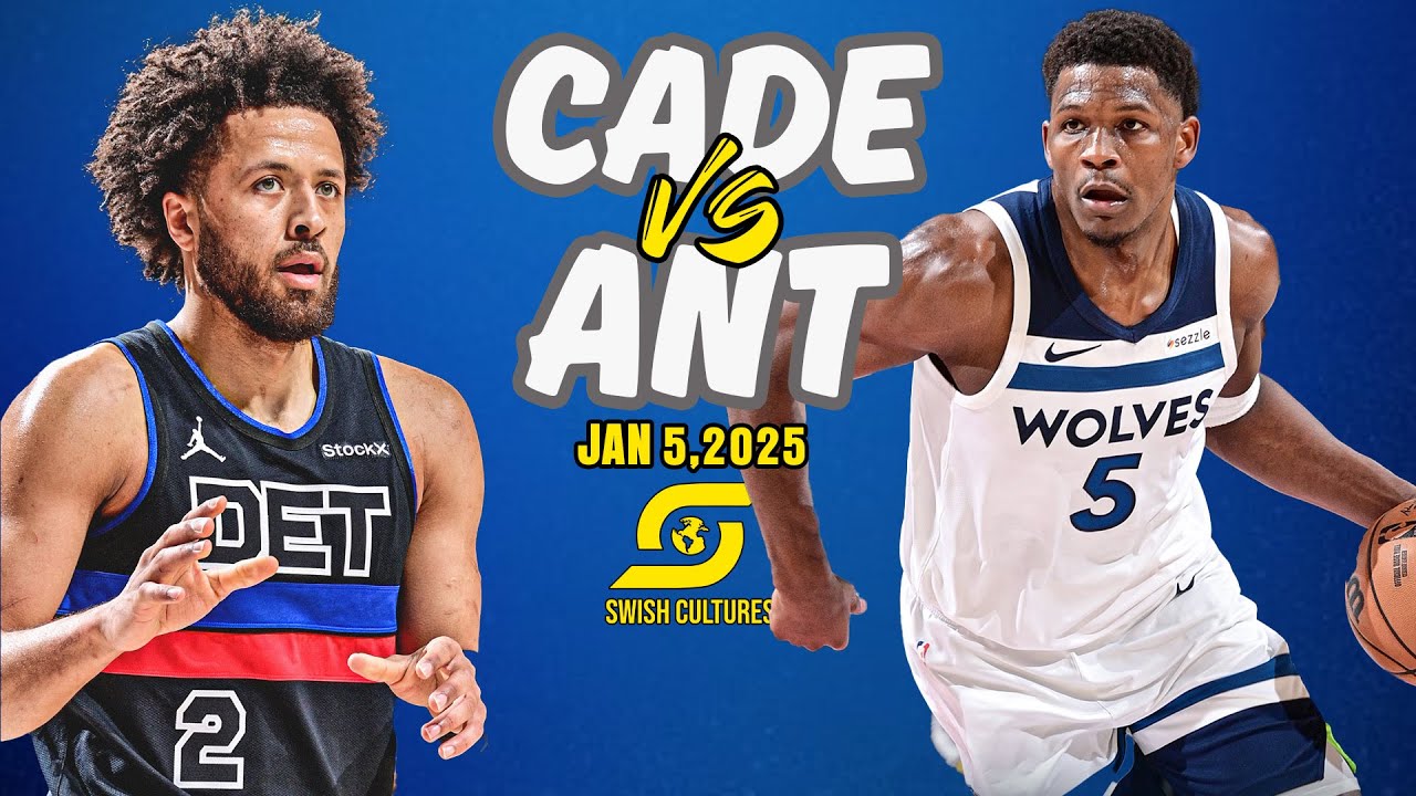 Anthony Edwards 53 points vs Cade Cunningham 40 Points | Norris Cole ...