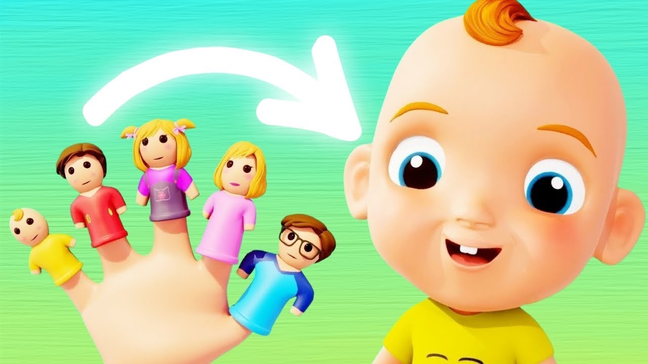 5 Kleine Finger Familie 🎨 Farben Lernen & Malspaß für Kinder | Lustige ...