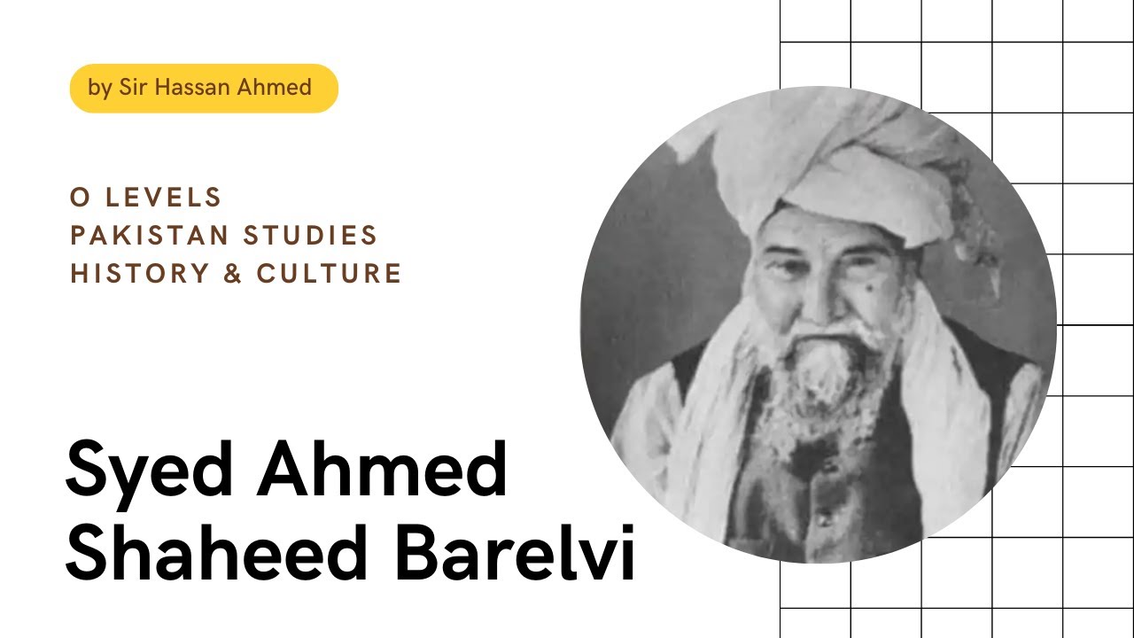 O level Pakistan Studies "Syed Ahmed Shaheed Barelvi" History and ...