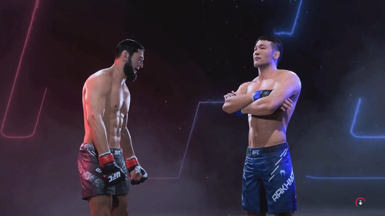Khamzat Chimaev vs Shavkat Rakhmonov - Kickboxing Fight - UFC 5 - YouTube