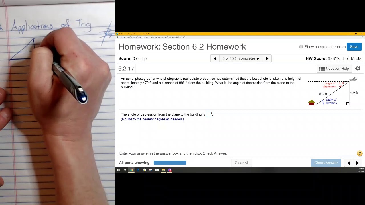 6 2 2 Applications of Trig Functions - Word problems - YouTube