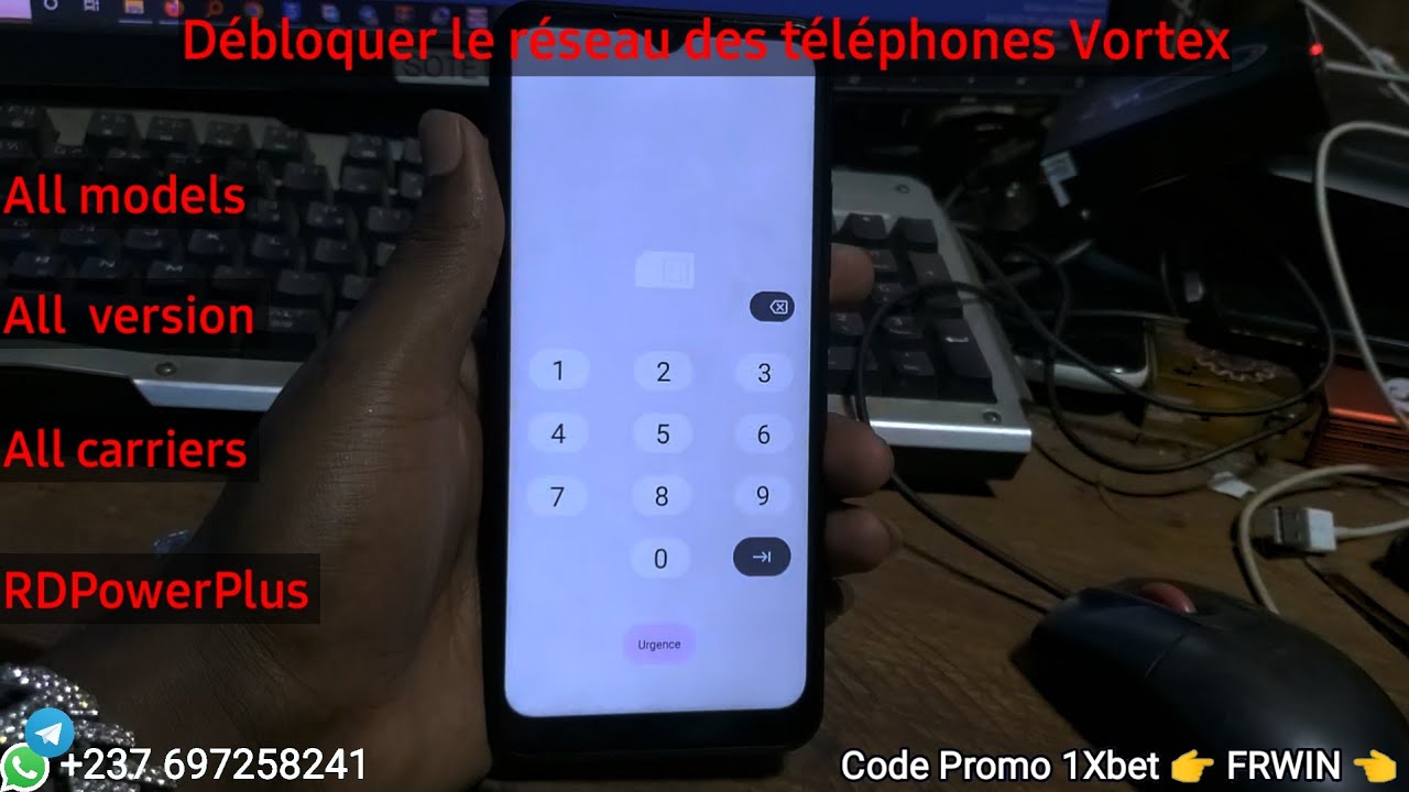 Débloquer le réseau des téléphones Vortex. HD65 unlock with RDPowerPlus - YouTube
