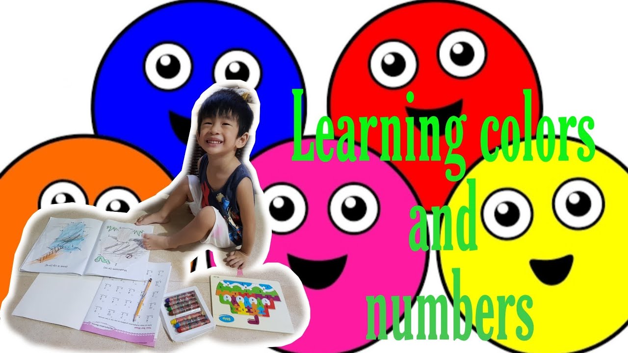 Learning colors and numbers. Cute toddler (#3 VLOG ) - YouTube