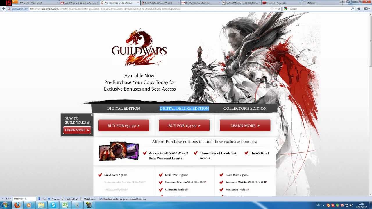 Guild Wars 2 - Game Key Giveaway! - YouTube