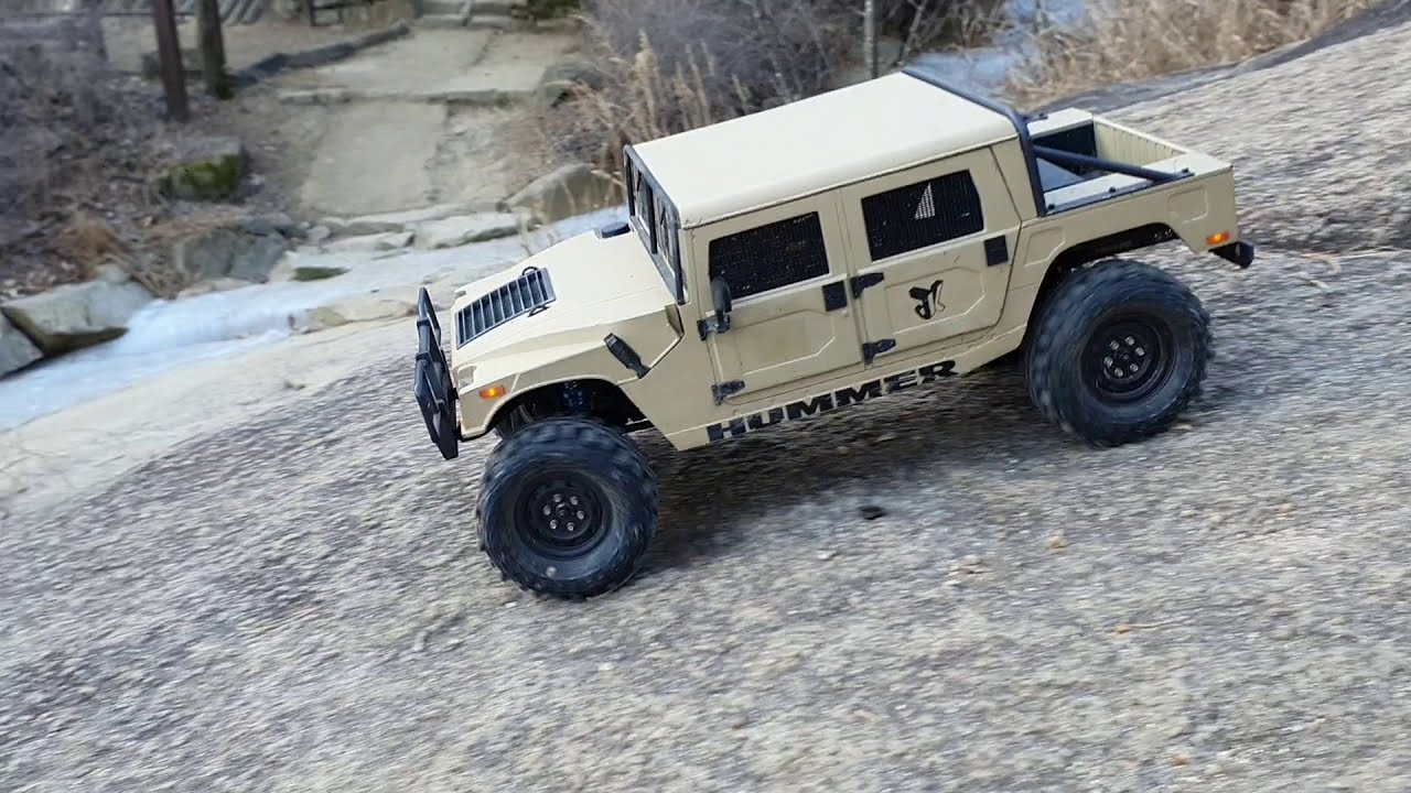 RC HUMMER H1 Trail Run 3D printed Body - YouTube
