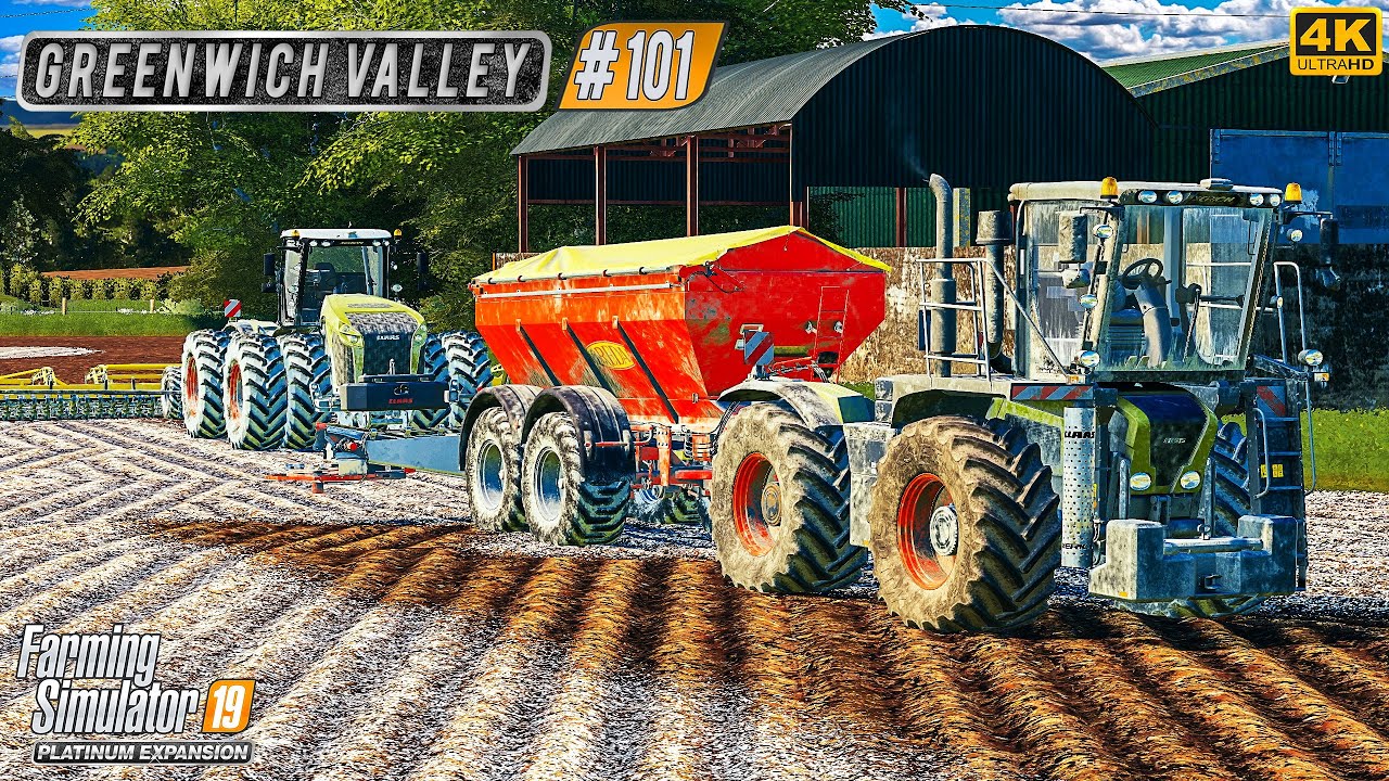 Plowing. Spreading Lime & Manure. Cultivating ⭐ Greenwich Valley #101 ⭐ ...