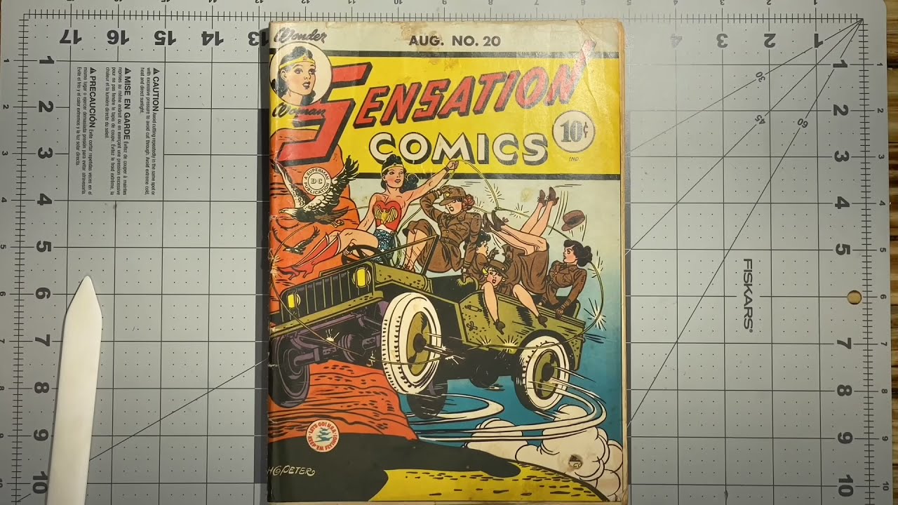 Golden Age Comic Clean and Press Time Lapse, Capps on Comics Sensation ...
