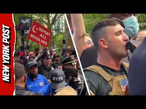 Jake Lang Leads Anti-Islam Protest Outside NYC City Hall
