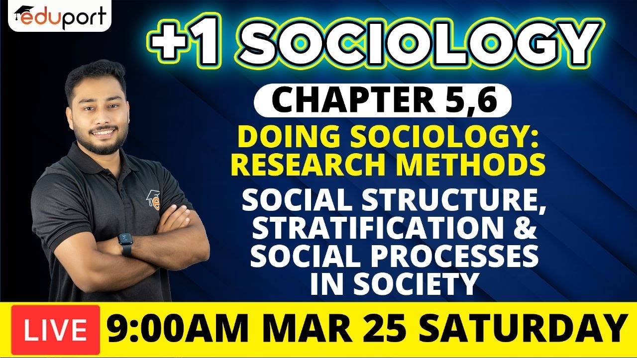 Plus One Public Exam | Humanities Sociology chapter 5 & 6| Full Mark 💯💯 ...