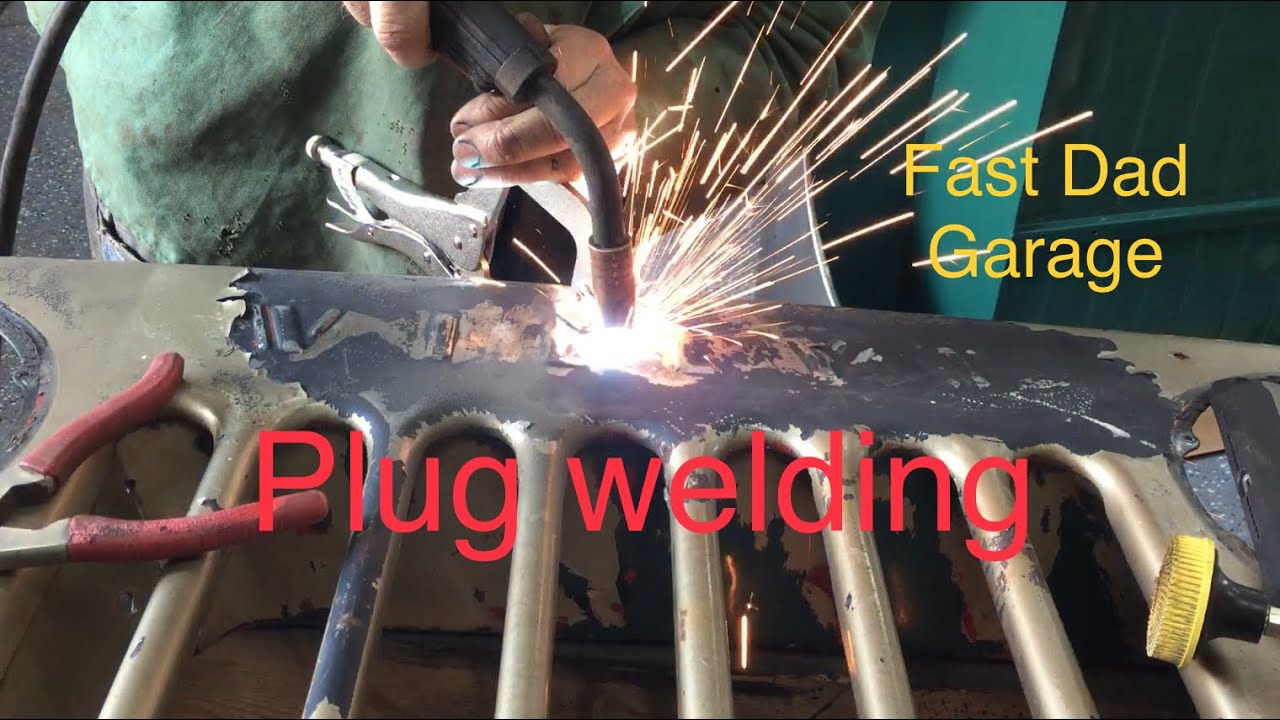 How To Plug Weld-Fixing holes In Sheet Metal - YouTube