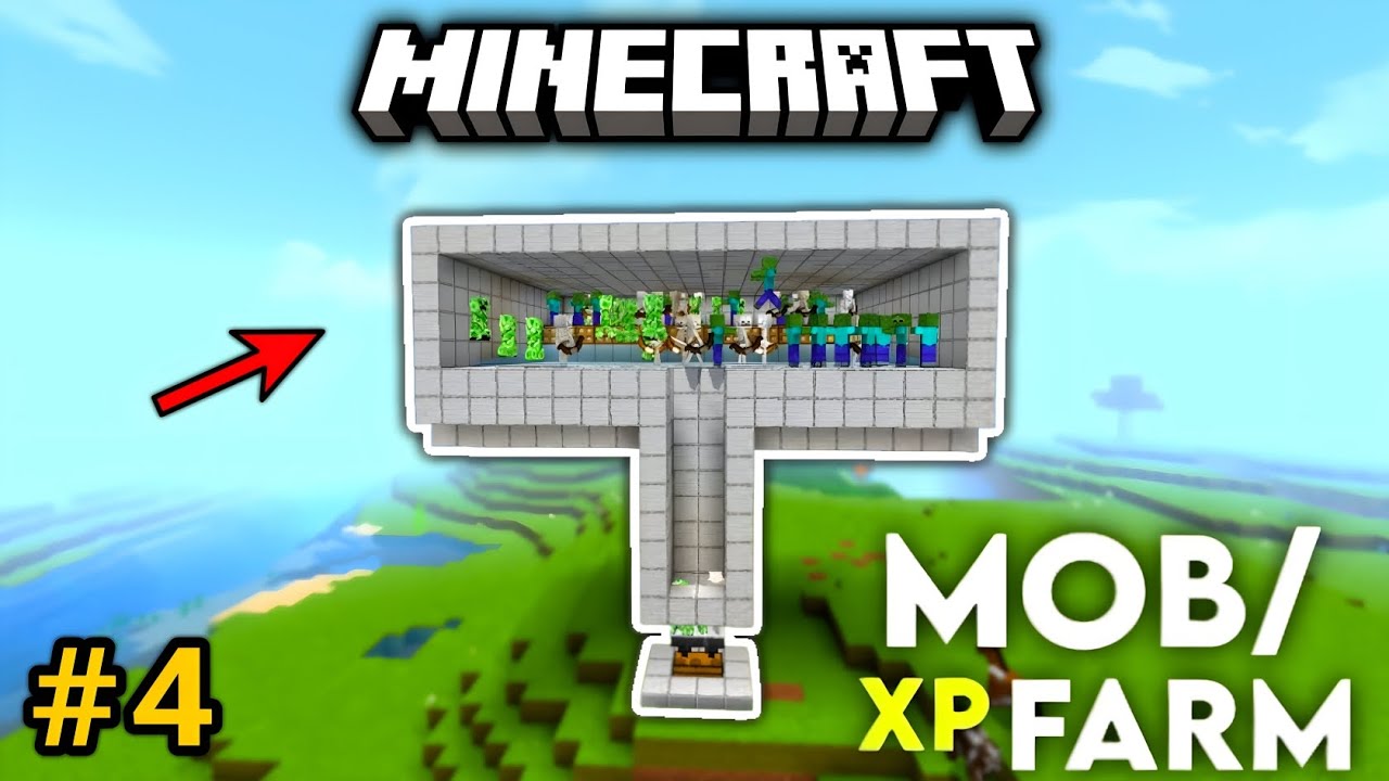 Building a Powerful XP & MOB Farm! | Minecraft 1.21 PE | EP 4 - YouTube