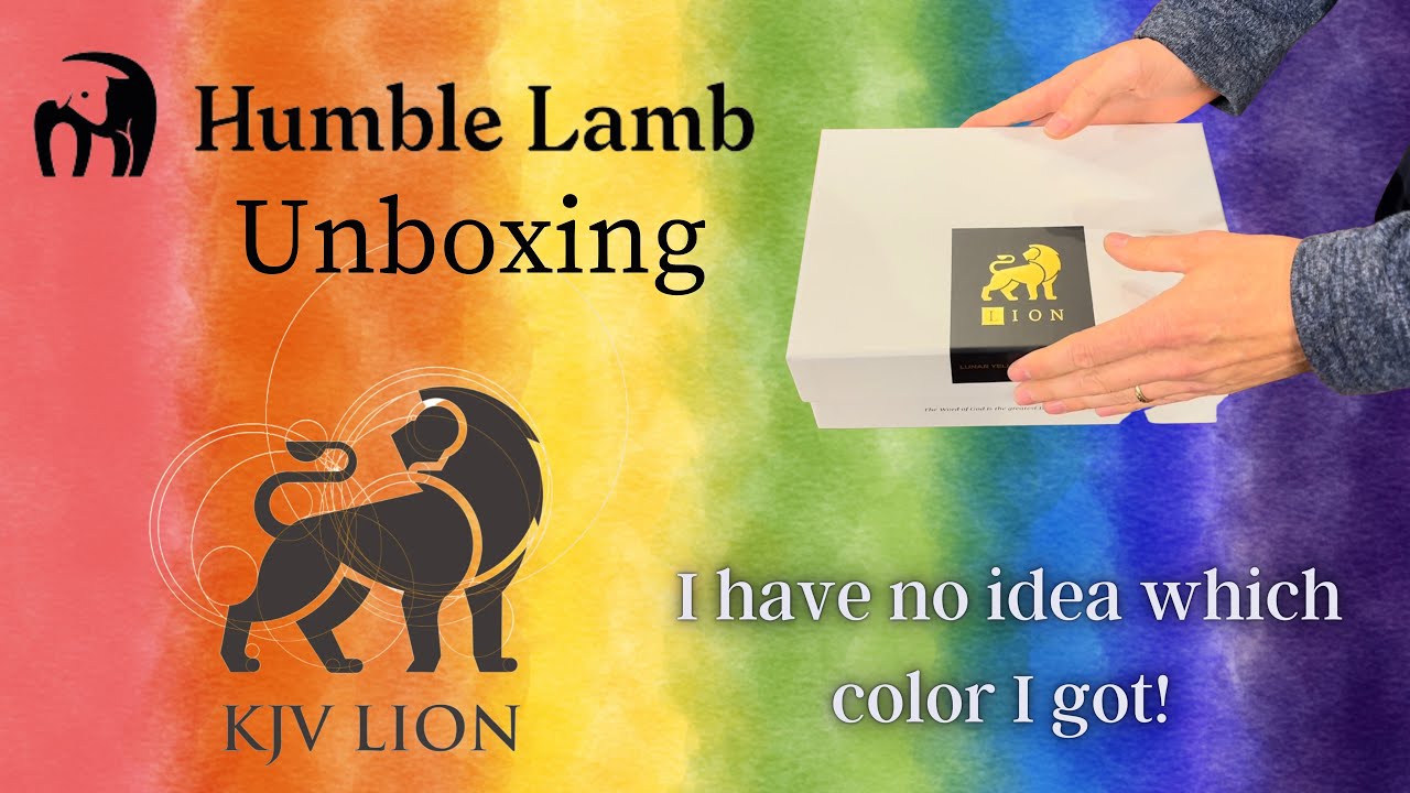Mystery Color Humble Lamb KJV Lion Unboxing - YouTube