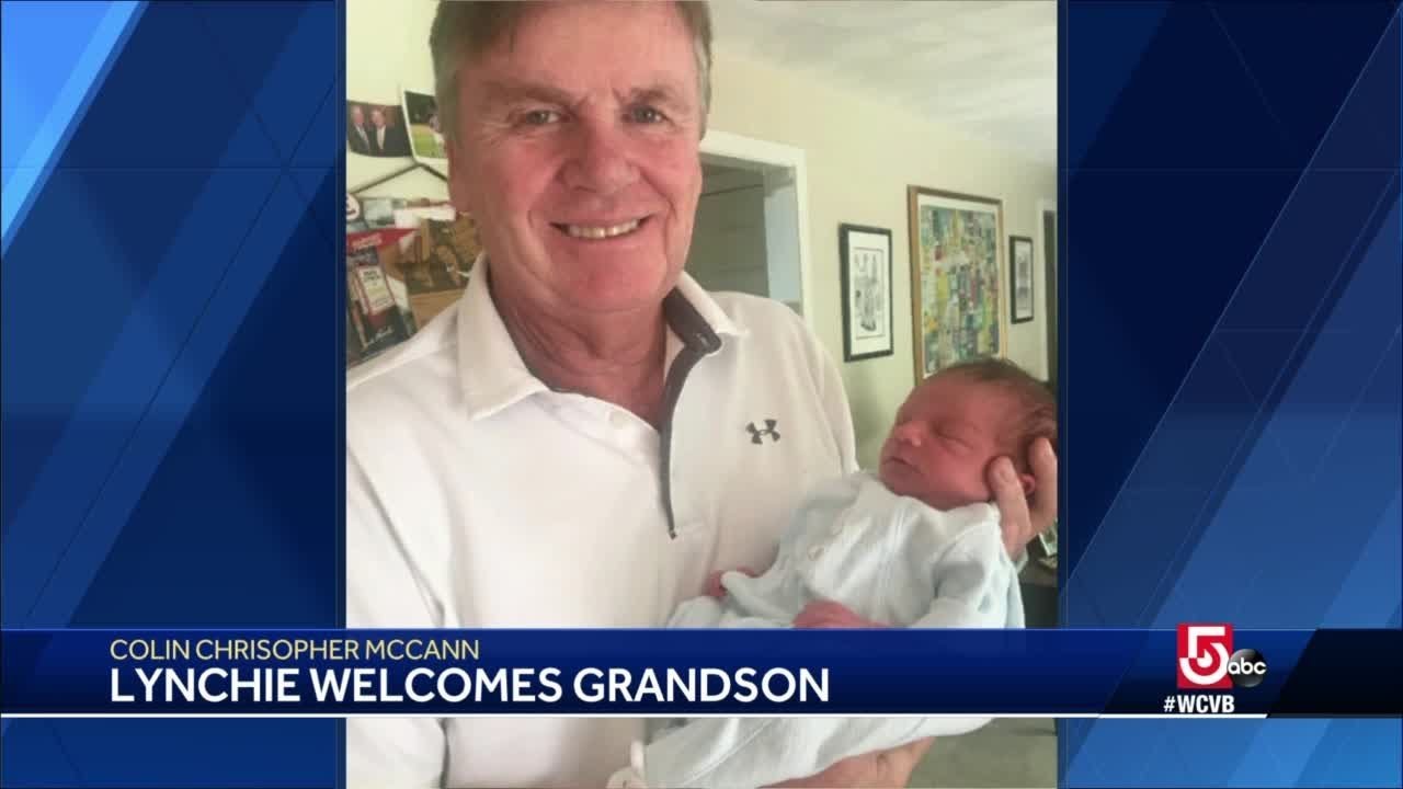 Mike Lynch welcomes grandson, Colin - YouTube