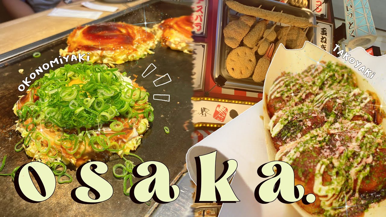We're in Osaka! Okonomiyaki, Claw Machines, Capsule Store Vlog 💫 - YouTube