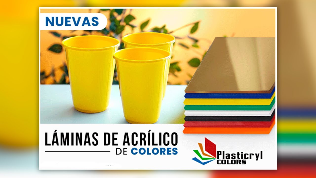 🌈 Nuevas Láminas de Acrílico Plasticryl ¡En Colores Vibrantes! 🌈 - YouTube