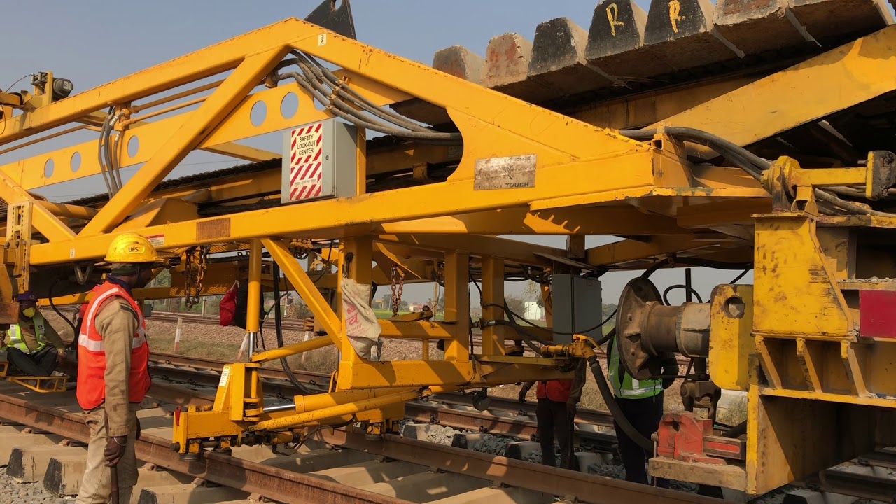 NTC Machine Track Laying at DFCCIL LOT 302 Project Khurja Dadri Section ...