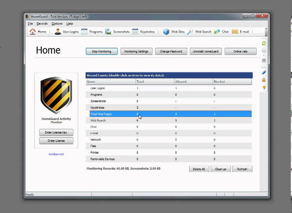 HomeGuard Activity Monitor demo - YouTube