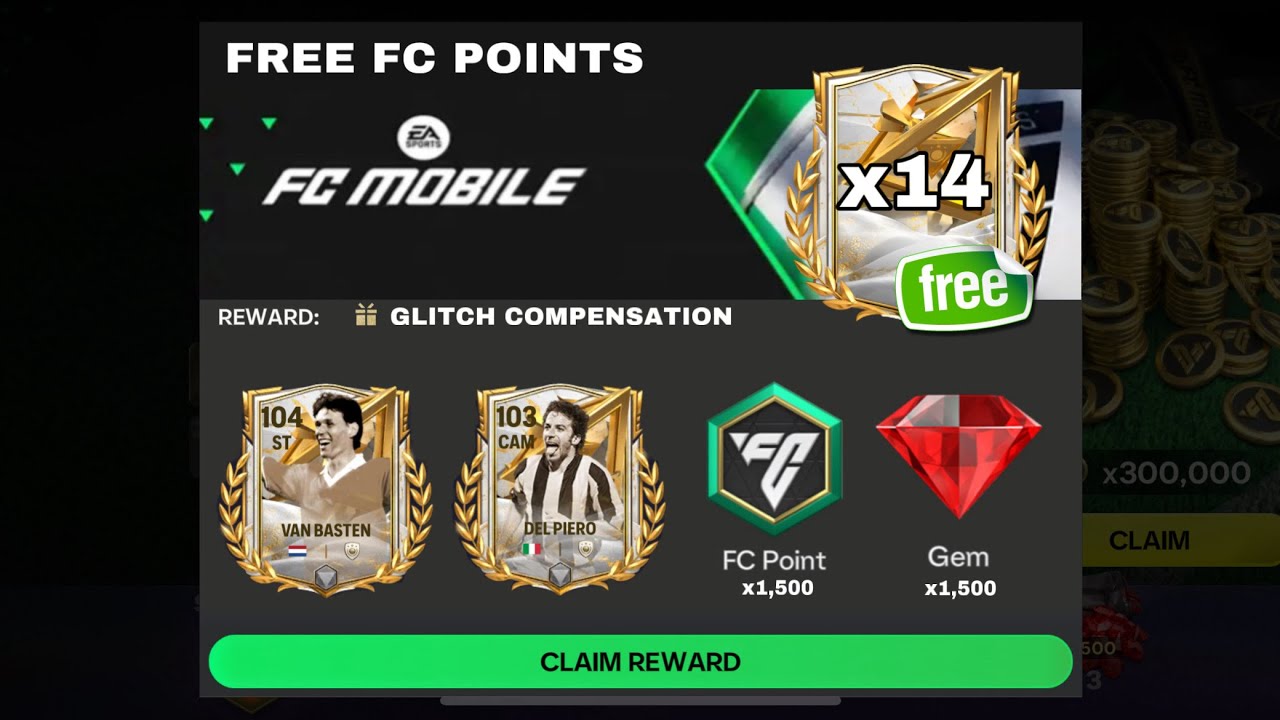 FREE FC POINTS LOGIN COMPENSATION GIFT PACKAGE! HOW TO GET x14 FREE ...