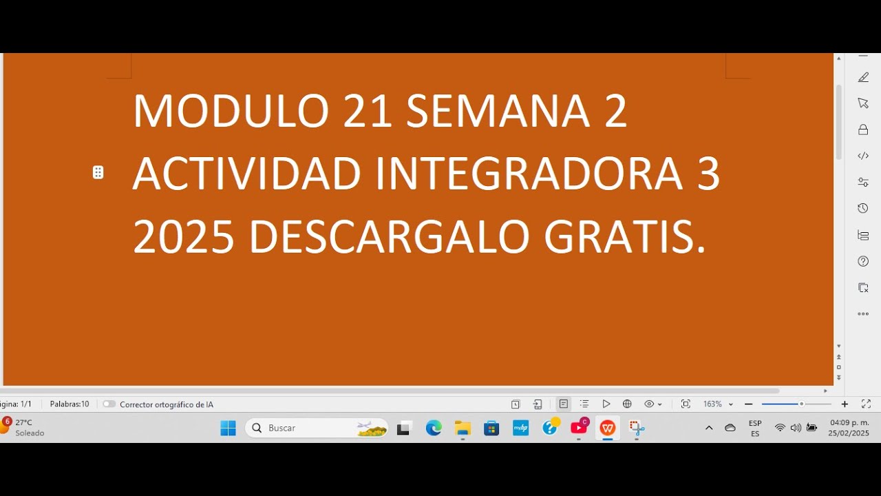 MODULO 21 SEMANA 2 ACTIVIDAD INTEGRADIRA 3 - YouTube