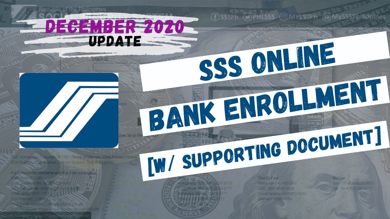 How to Enroll/Add Bank Account on SSS Online | December 2020 UPDATE ...