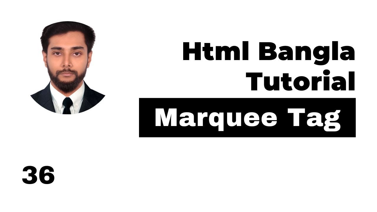 How To Use Marquee Tag In Html All Attributes Bangla Tutorial Html
