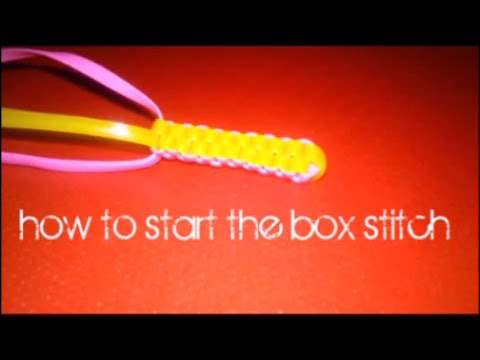 How to start the box stitch - YouTube
