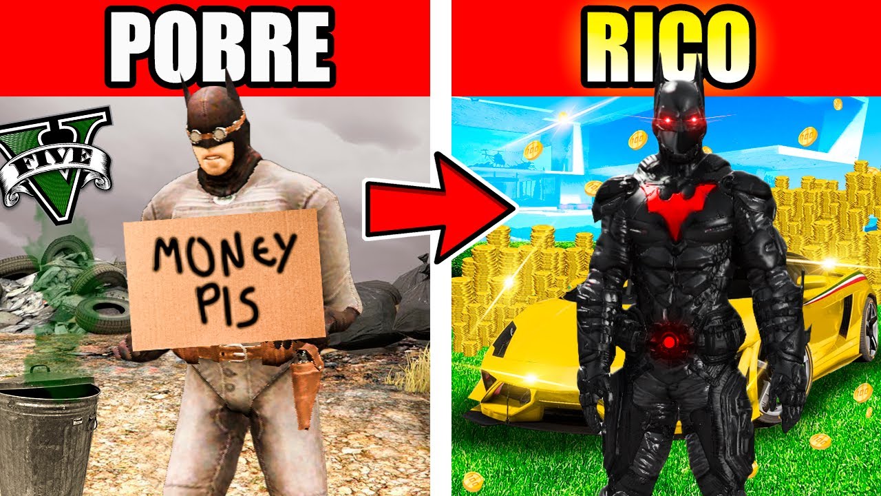 PASO de BATMAN POBRE a MILLONARIO en GTA 5! - YouTube