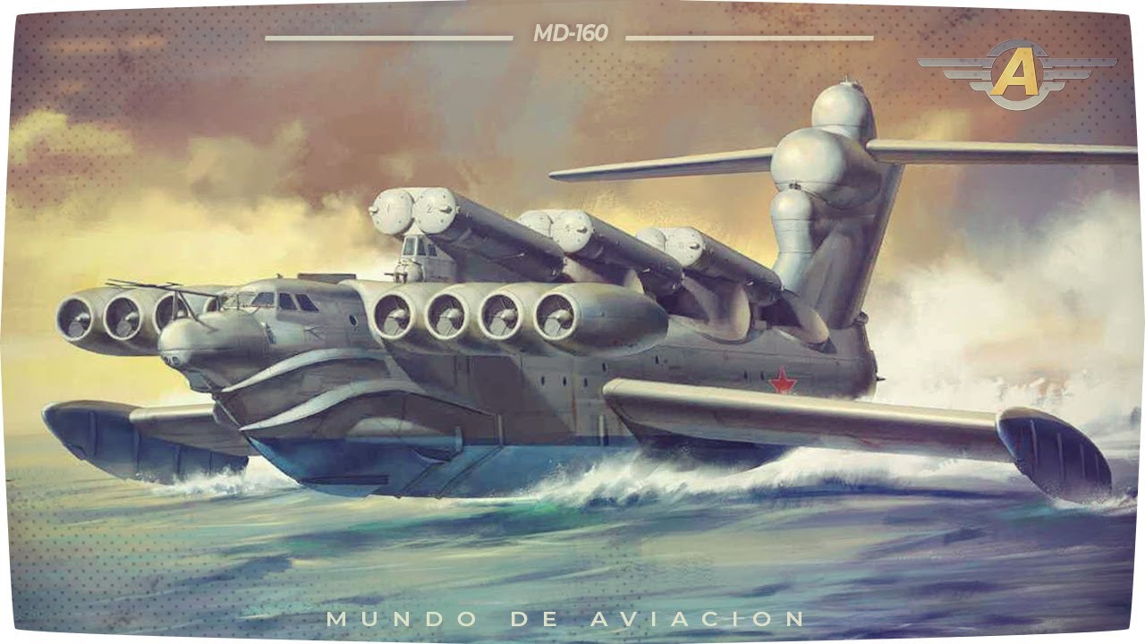 El Monstruo del mar Caspio – Ekranoplano Lun-class - YouTube