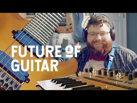 Playing a Synthesizer with a guitar?! CRAZY SOUNDS!