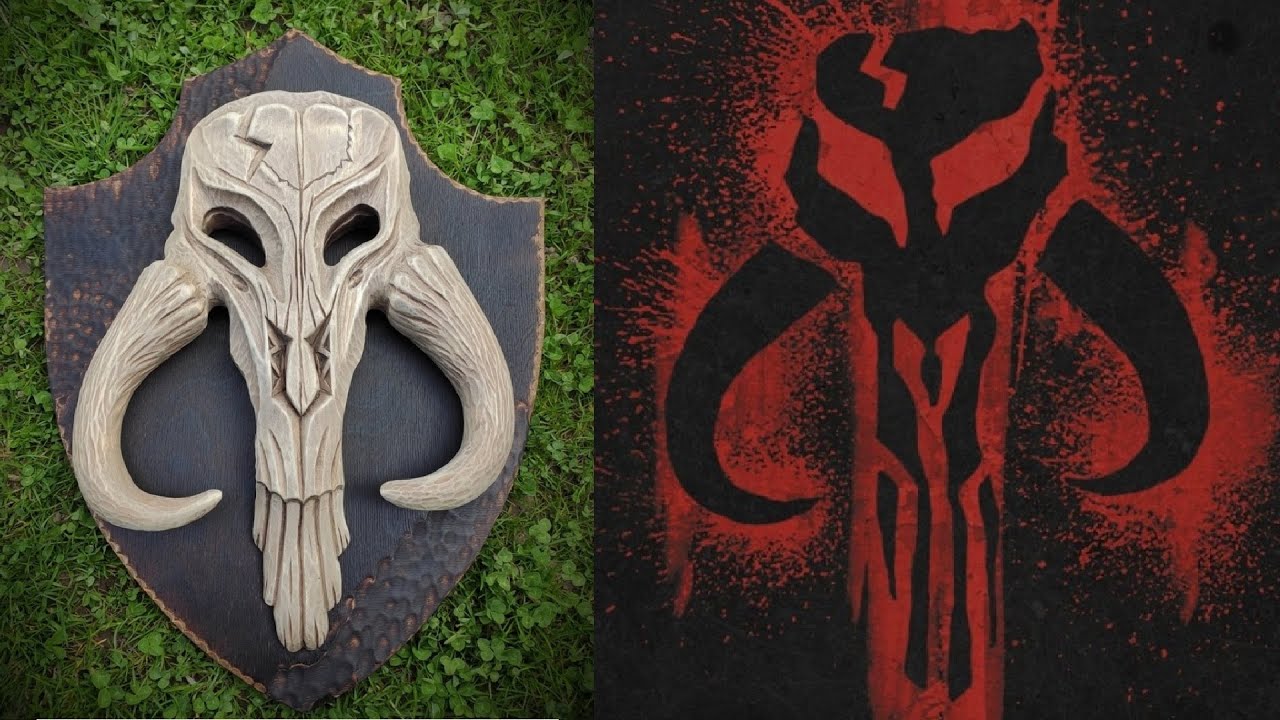 Как сделал Череп Мифозавра. Знак Мандалорца. The skull of a Mythosaurus ...