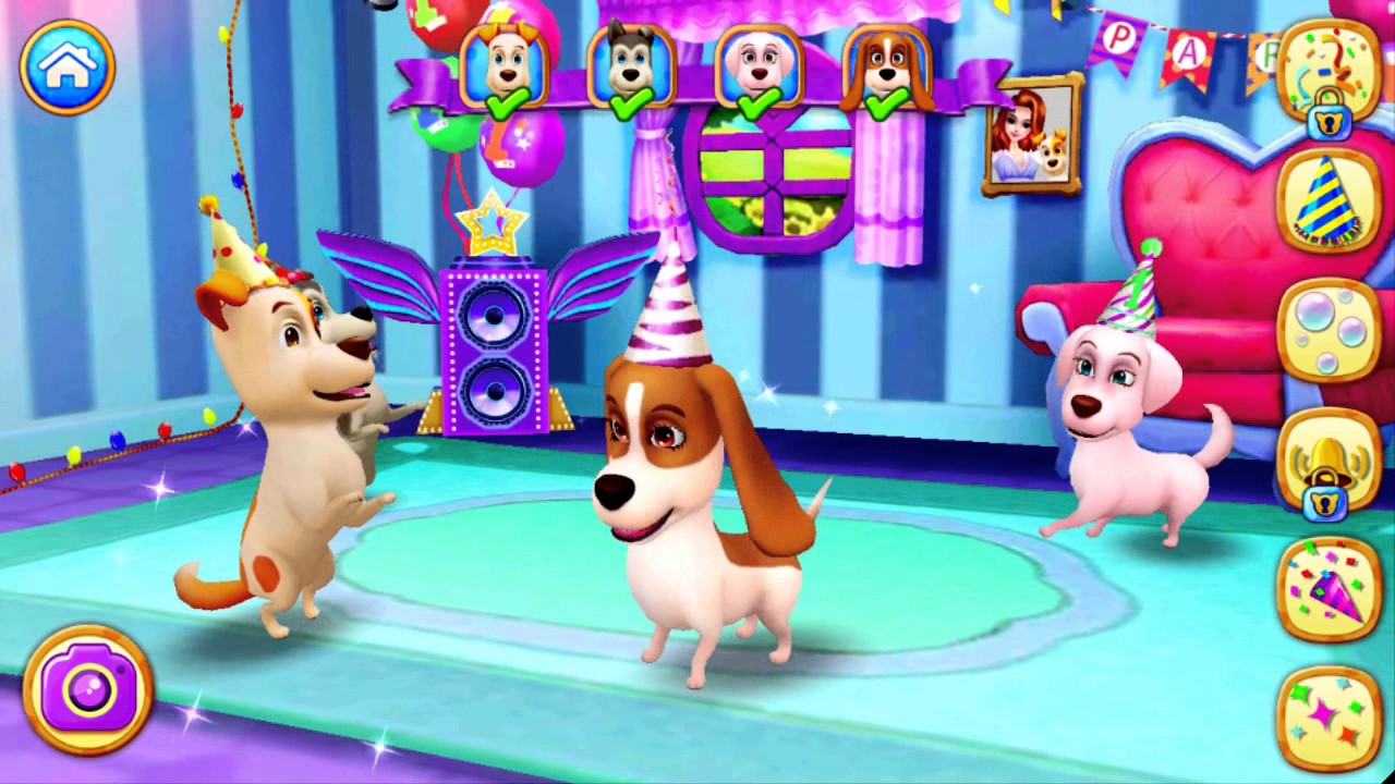 Puppy Life Secret Pet Party - Android iOs Apps Gameplay Cartoon Video ...