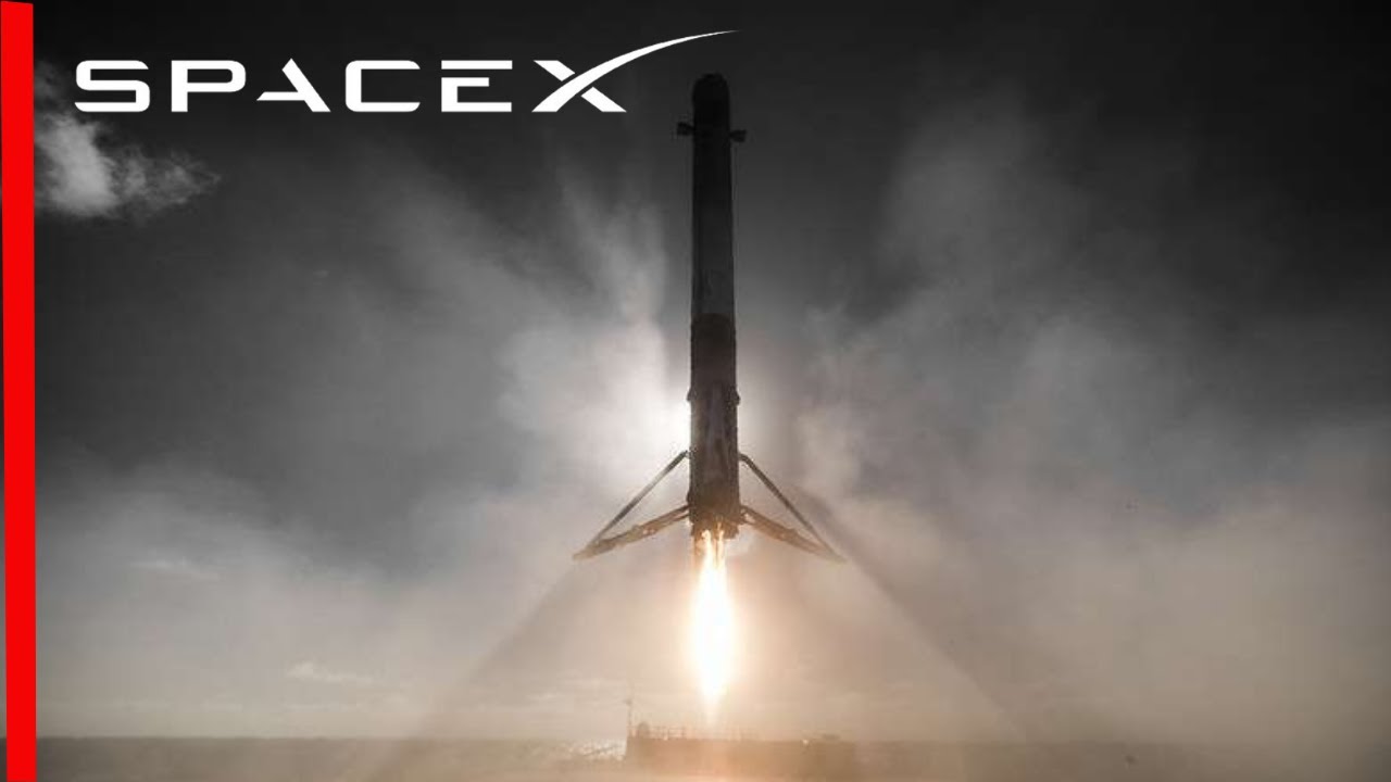 Falcon 9’s first stage booster has landed at Landing Zone 1 - YouTube