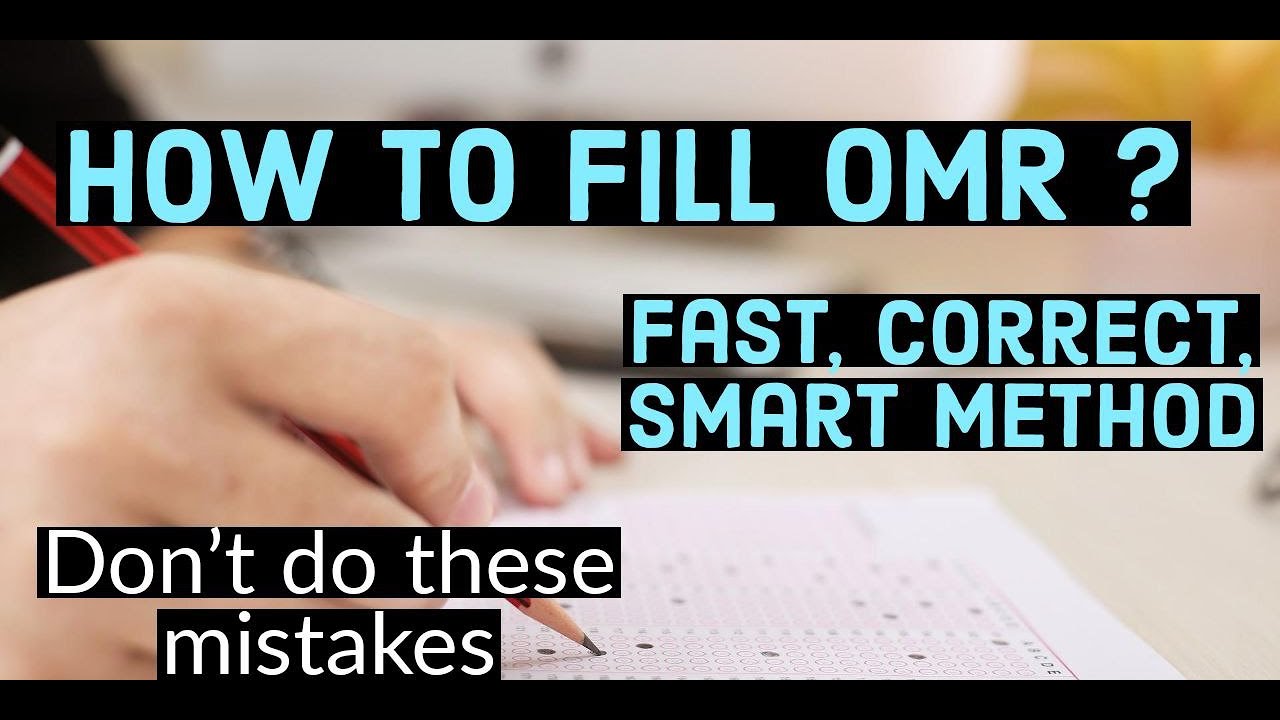 How to fill OMR Correctly, Fast and Avoid Mistakes? #NEET Competitive ...