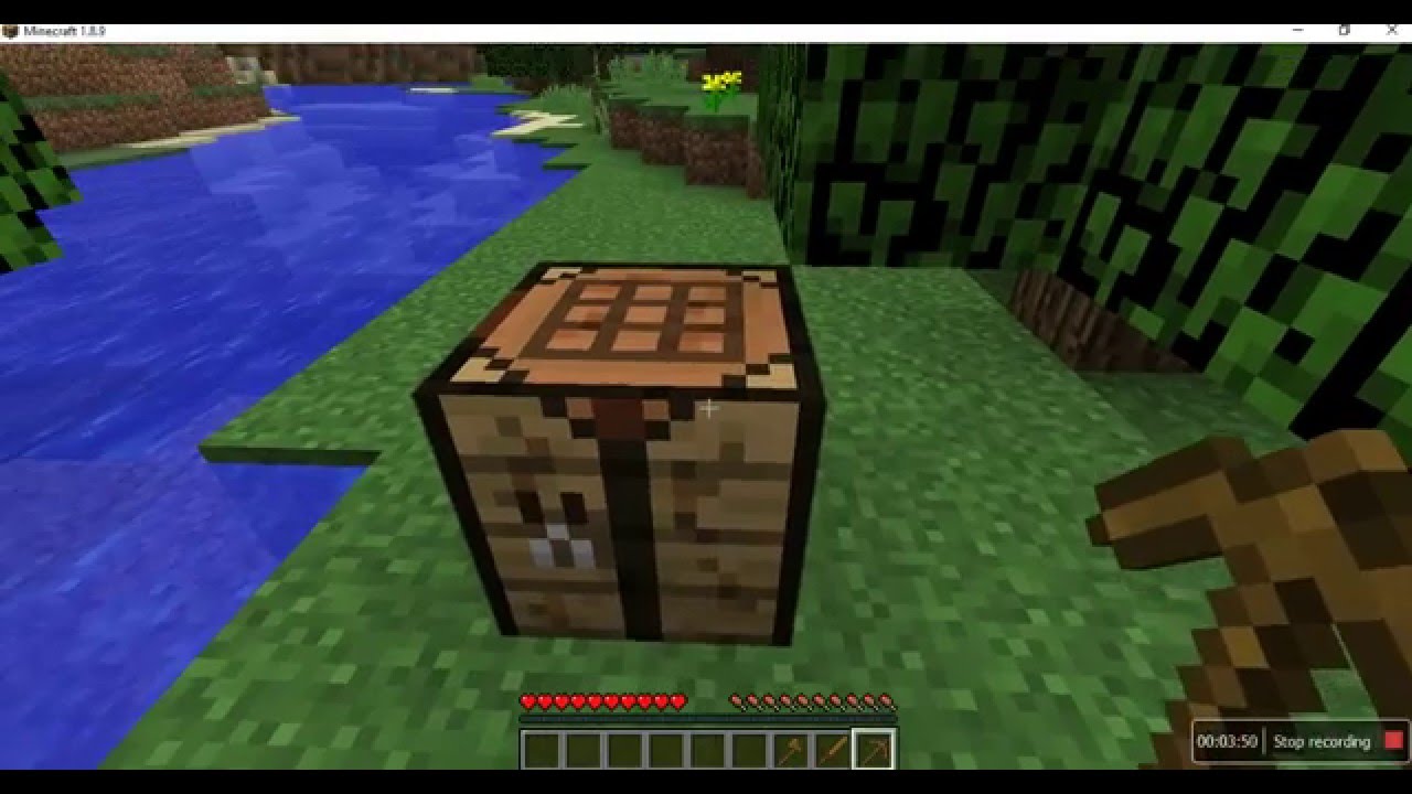 First time Playing Minecraft On Easy PC version - YouTube