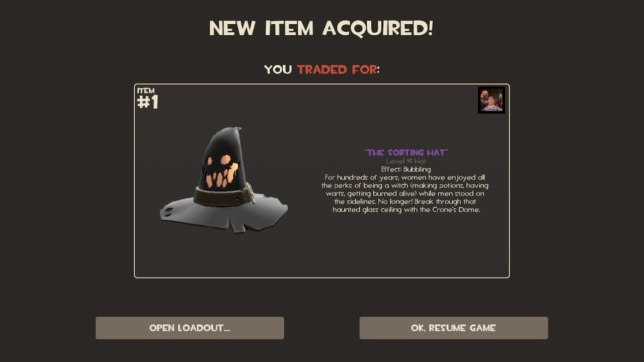 Team Fortress 2 - Unusual Crone's Dome (Effect: Bubbling) - YouTube