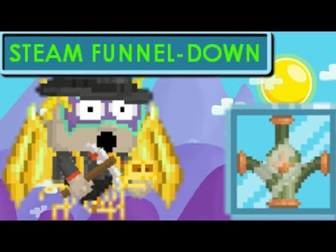 Growtopia | How to make a steam funnel down - YouTube