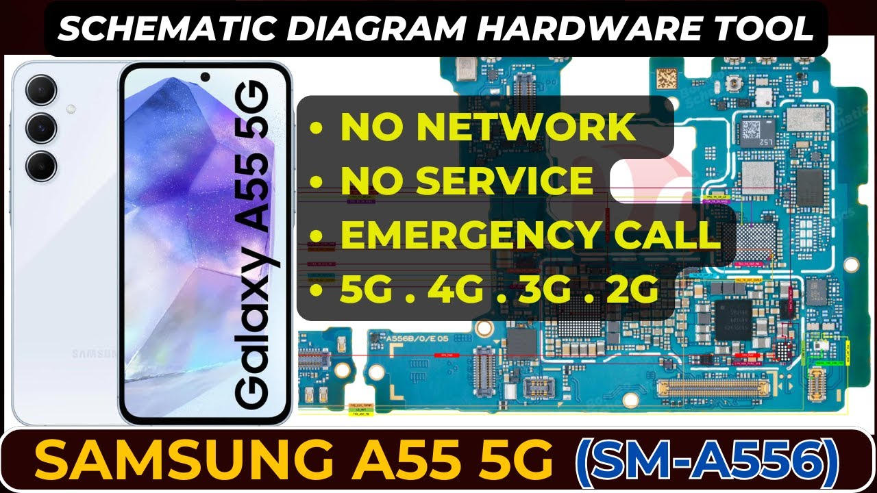 Samsung A55 5g (sm-a556) No Network & No Service problem solution ...