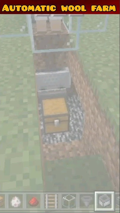 How To Make An Easy Automatic Wool Farm #Shorts #Minecraft - YouTube
