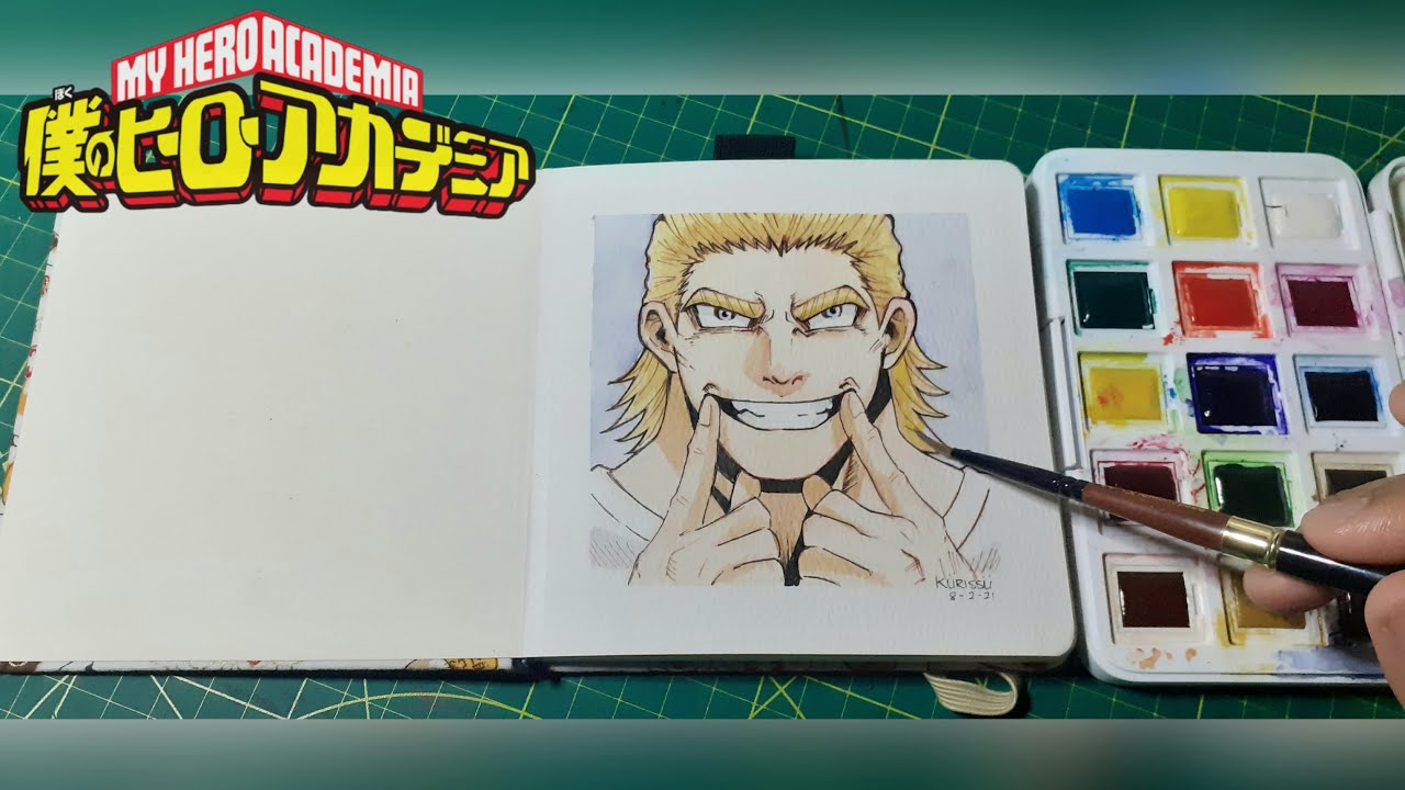 🎨Drawing Young All Might using watercolor | Boku no Hero Academia |🎨 ...