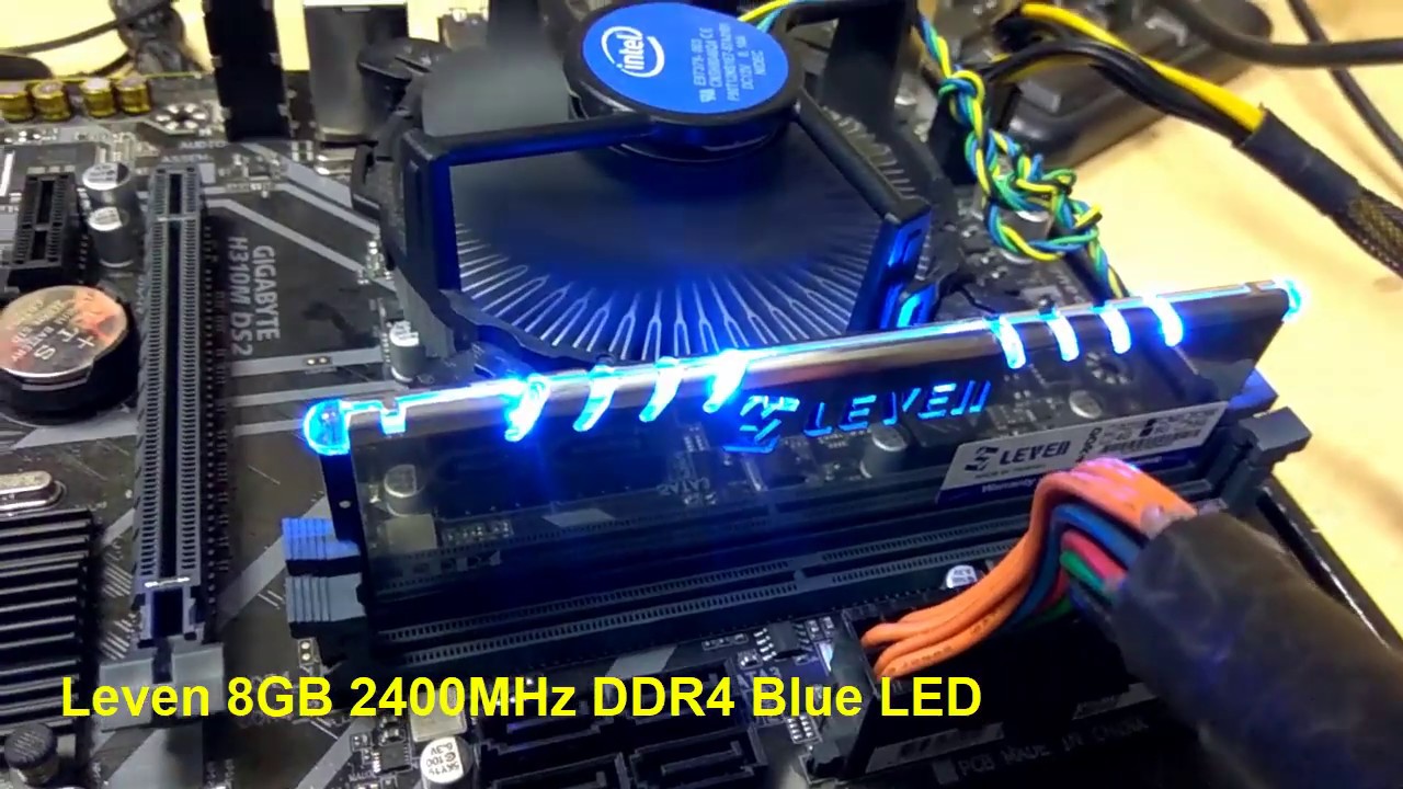 Leven 8GB 2400MHz DDR4 Blue LED Desktop Ram Tested Latency CL17 | Tech ...