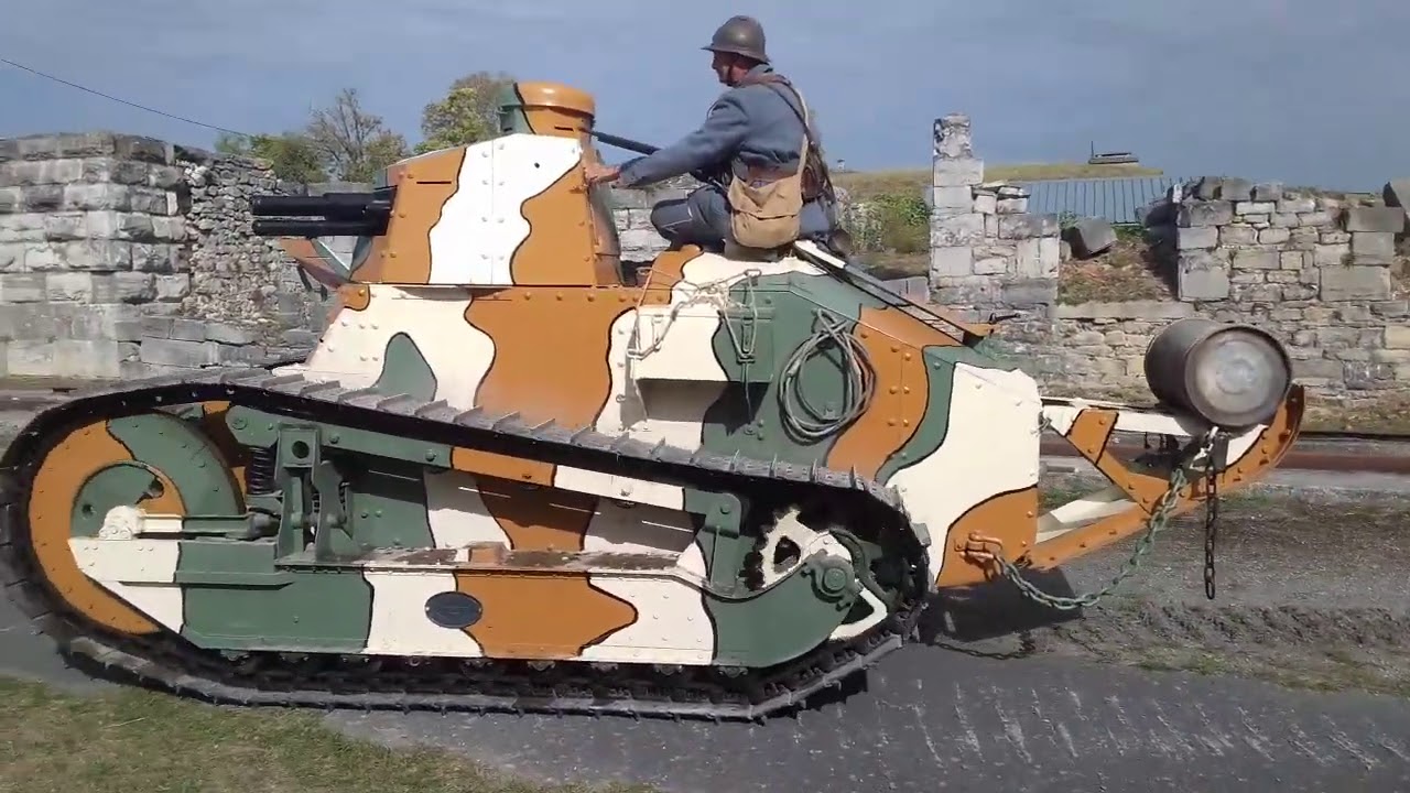 FT-17 Renault Tank,World War I,1917 Driving,Camouflage Paint - YouTube