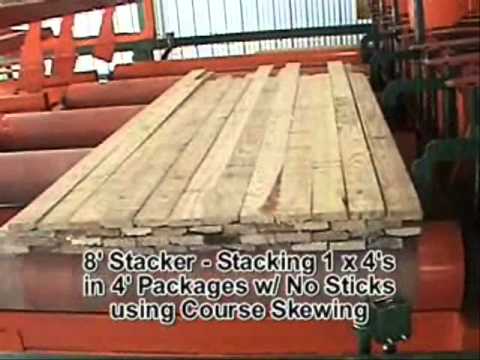 Lumber Stacker - Flat Stacking 1 x 4 - MoCo Engineering - YouTube
