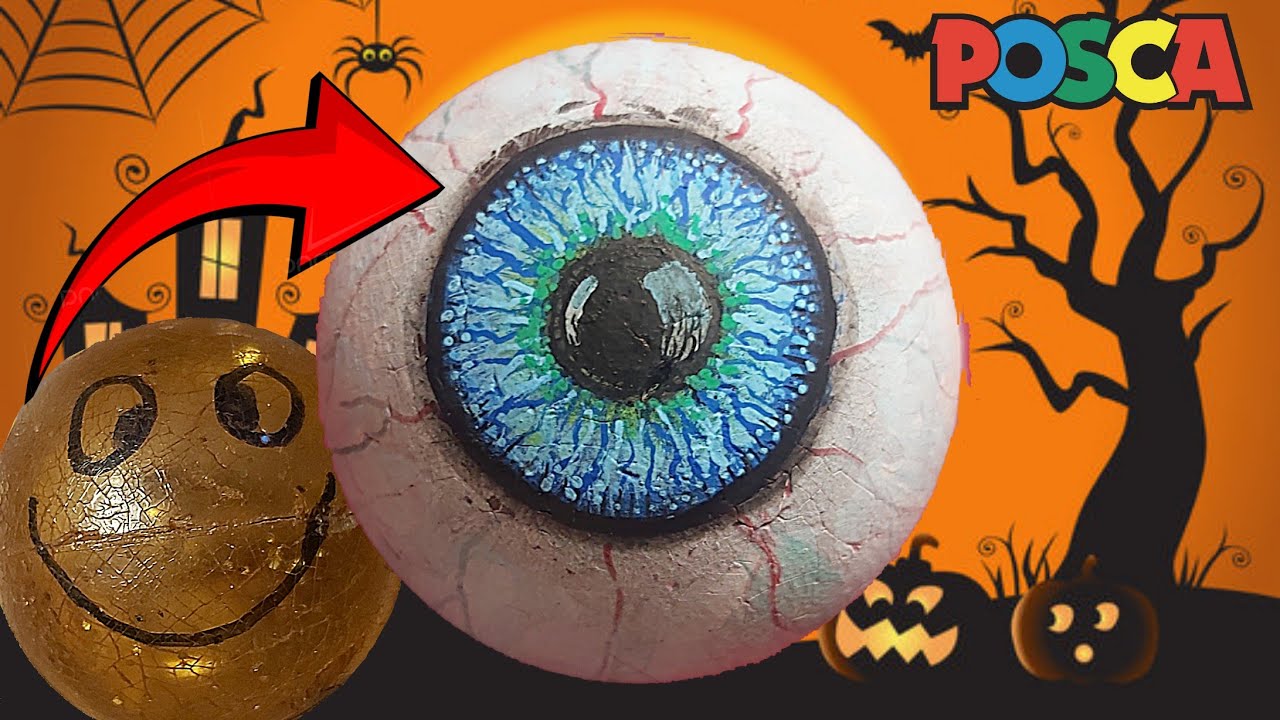 I Turned An Old Bouncing-Ball Into A Creepy Halloween Eyeball!!.. - YouTube